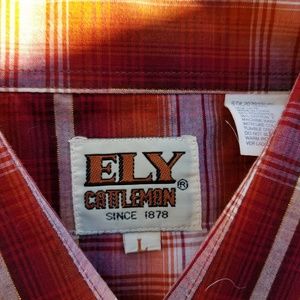 Ely Cattleman | Shirts | Ely Cattleman Plaid Pearl Snap Button Down ...